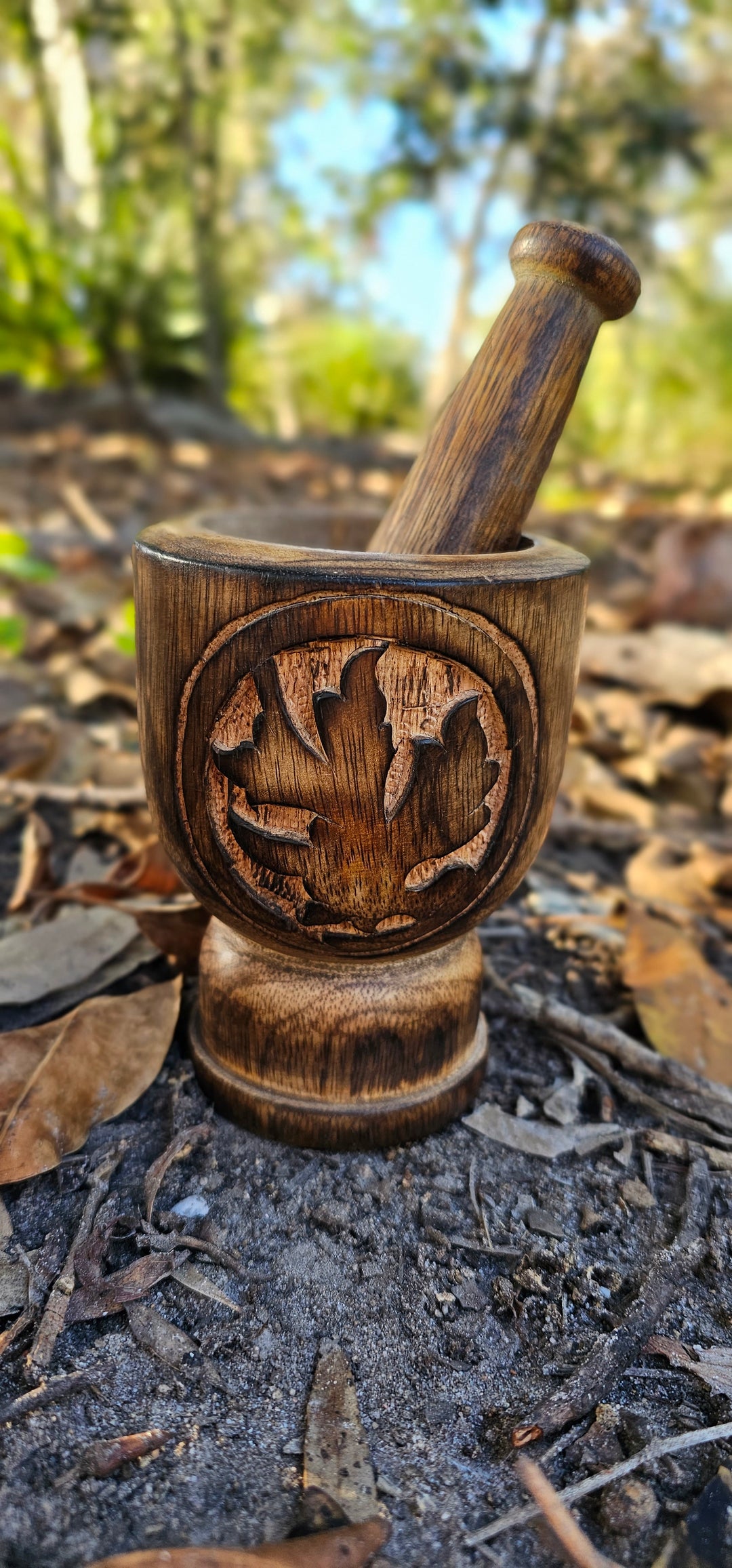 Little Ones - Mini Wooden Mortar and Pestle – From The Flame Trees