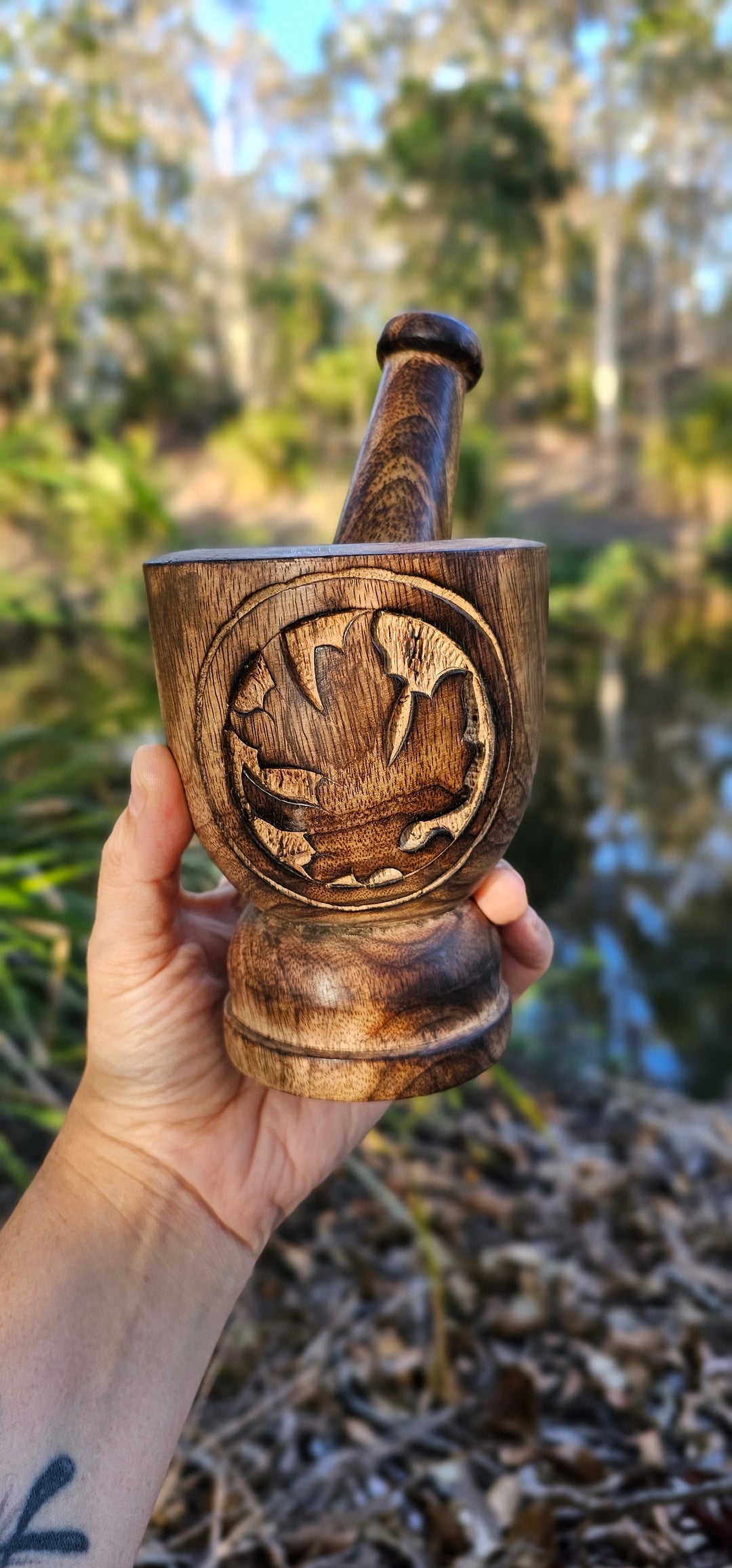 Little Ones - Mini Wooden Mortar and Pestle – From The Flame Trees