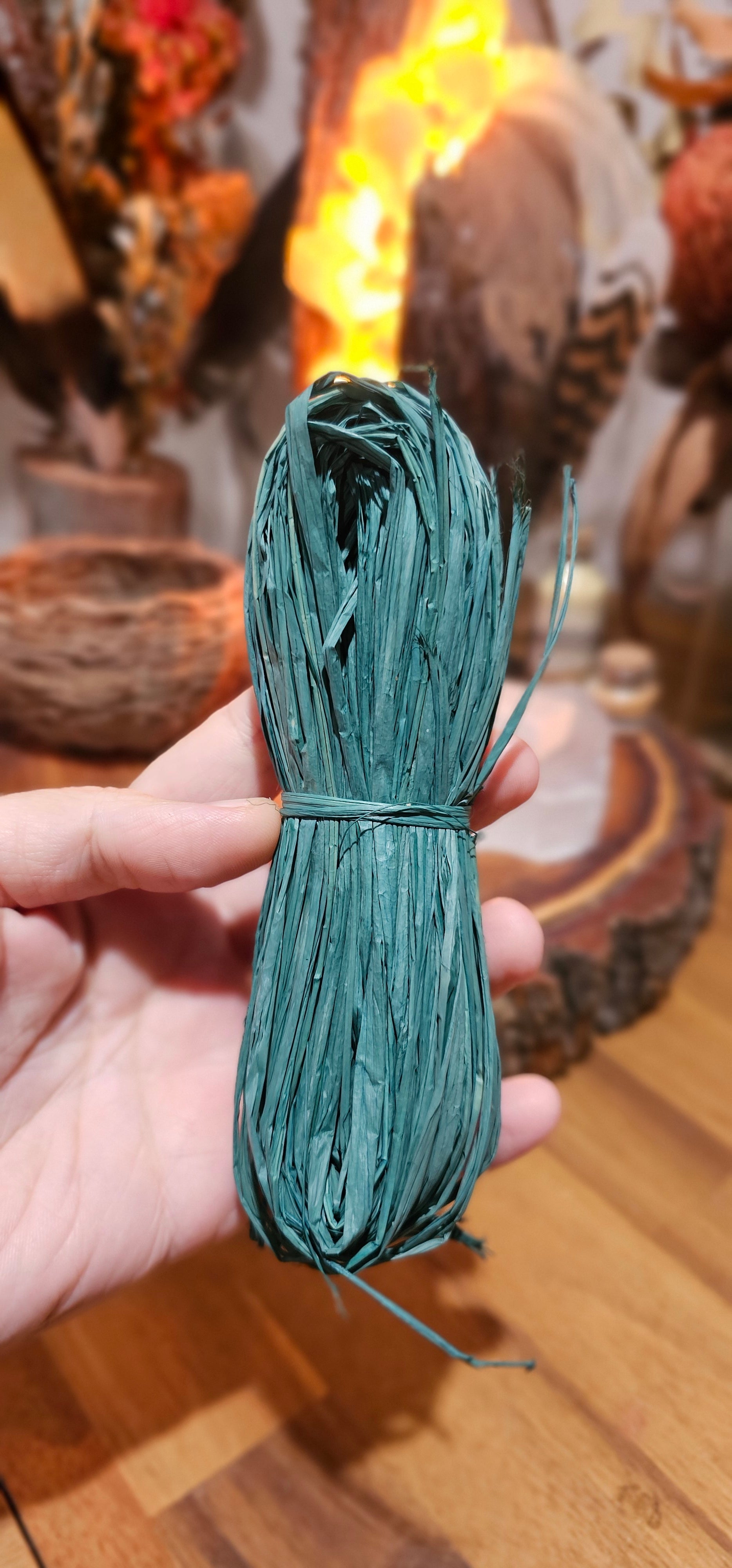 Raffia 25g - Viridian (light teal) – From The Flame Trees